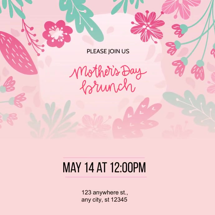 mazing mother's branch invitation Template | PosterMyWall