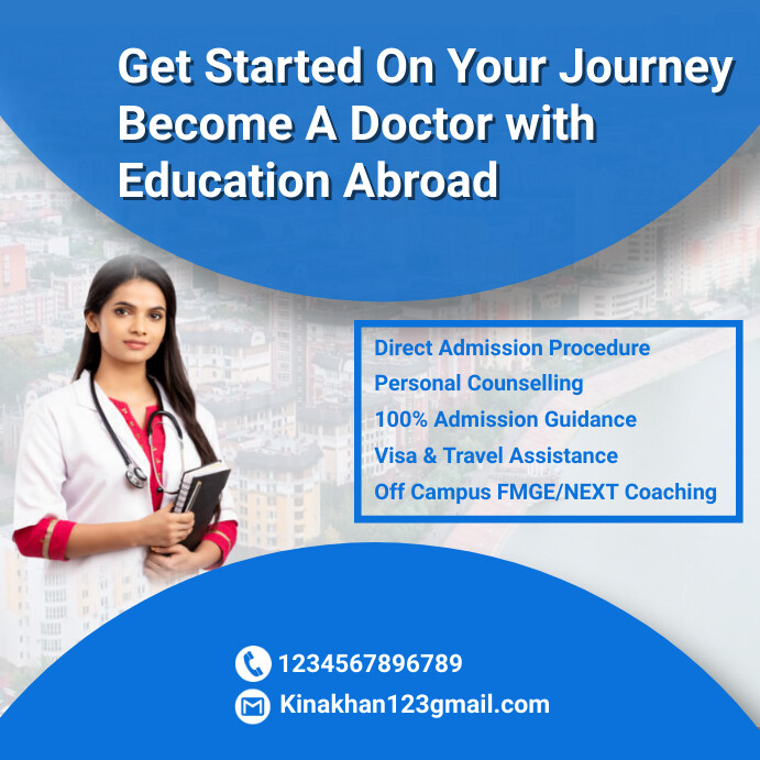 MBBS study flyer,,mbbs program admissions fly Template | PosterMyWall