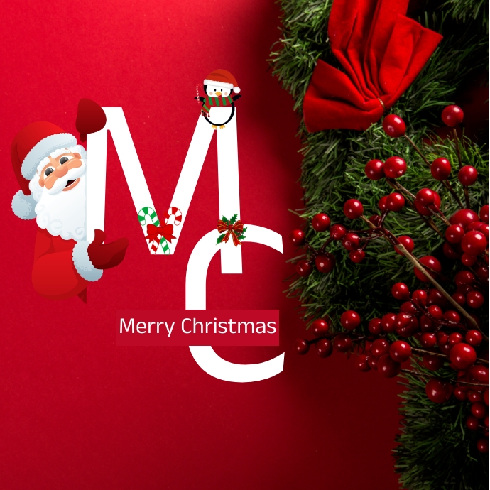 Copia de mc logo, christmas logo, merry christmas logo | PosterMyWall