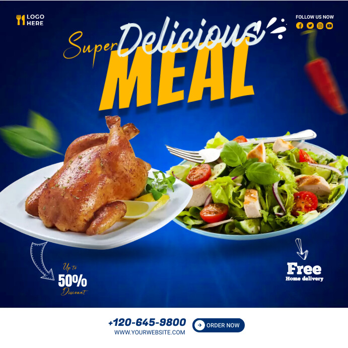 Meal Template | PosterMyWall