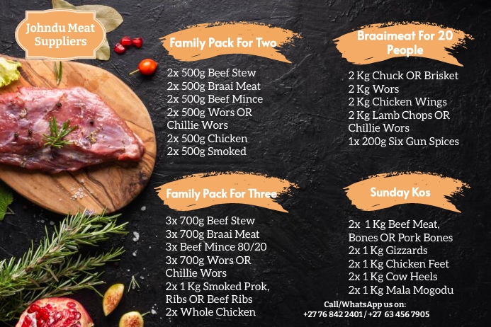 Meat Bundles Template | PosterMyWall