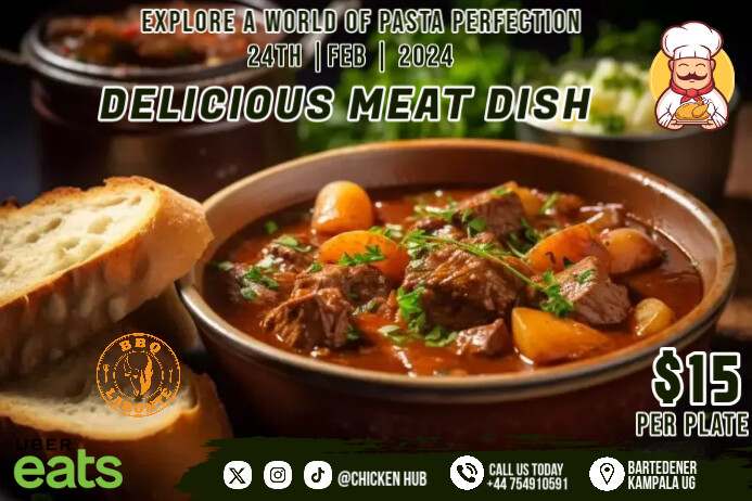 meat Template | PosterMyWall