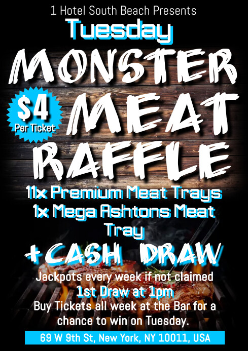 Meat Raffle Template | PosterMyWall