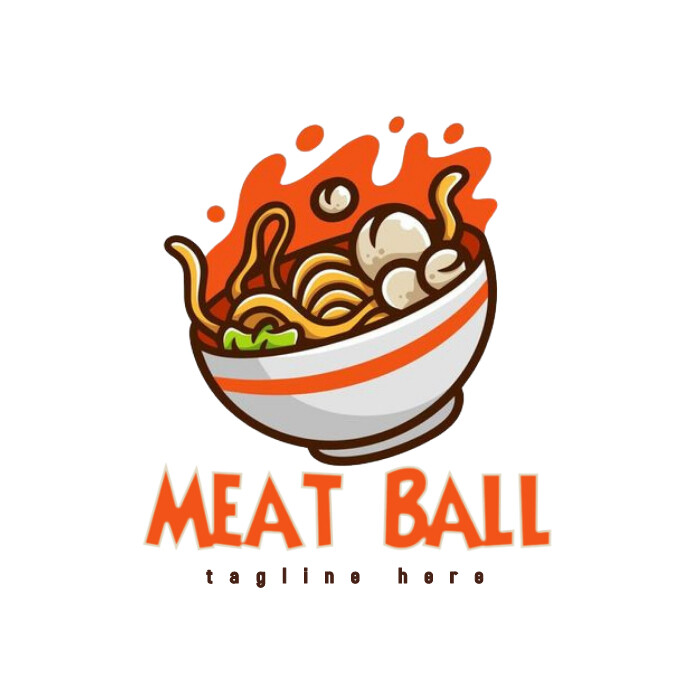 Plantilla de Meatball Bakso Indonesian Food With Noodle an | PosterMyWall