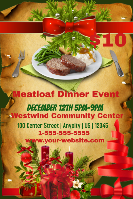 Meatloaf Event Template | PosterMyWall