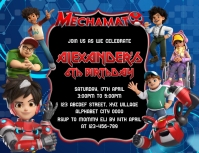 70+ undangan pesta ulang tahun mechamato Customizable Design Templates ...