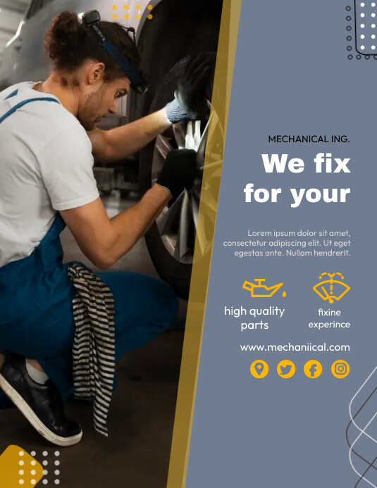 Copy of Mechanic assistance poster template | PosterMyWall