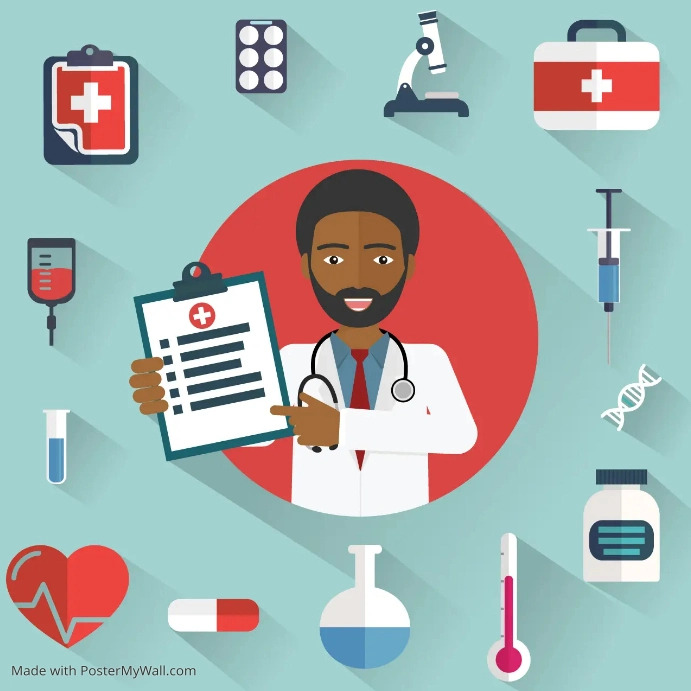 Medical background design flyer Template | PosterMyWall