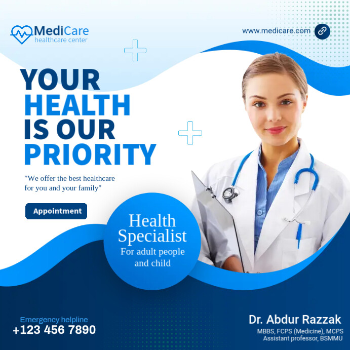 Copy of Doctor Instagram Ads | PosterMyWall