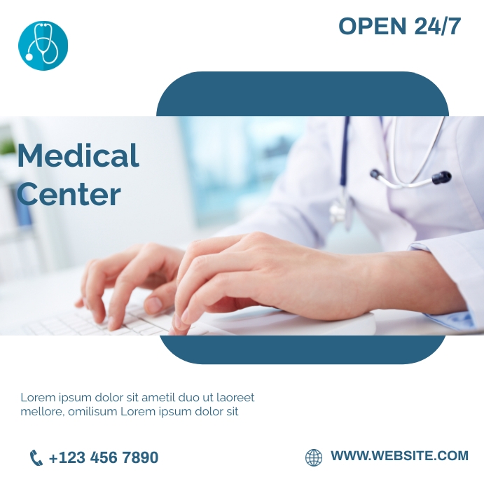 Medical Center Instagram Template | PosterMyWall
