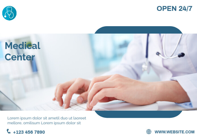 Medical Center Postcard Template | PosterMyWall