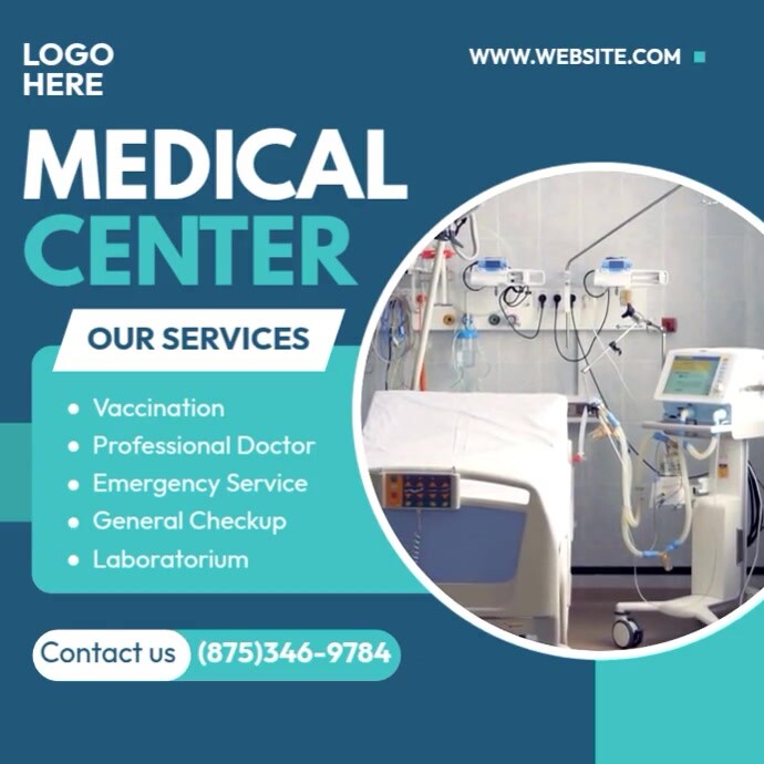 Medical Center Services Template | PosterMyWall
