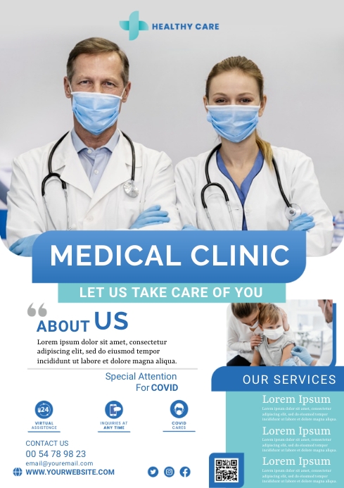 MEDICAL CLINIC ADDS TEMPLATE | PosterMyWall