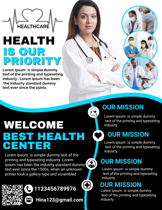 Medical Doctor Flyer, Health CareFlyer Template | PosterMyWall