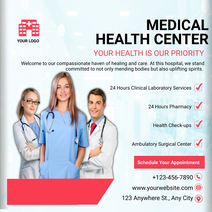 Medical Health Center Template | PosterMyWall