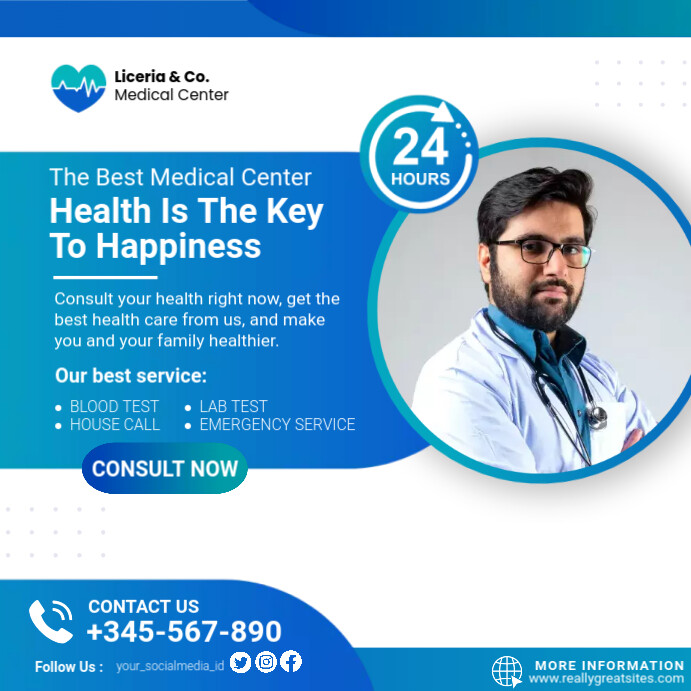 MEDICAL HEALTH SERVICES Template | PosterMyWall