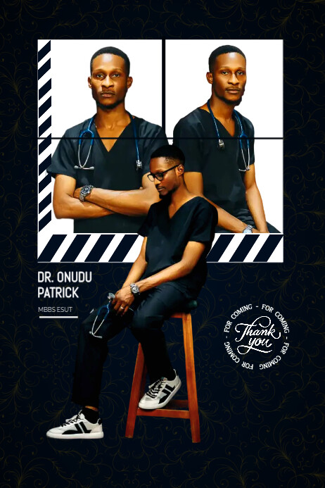 MEDICAL INDUCTION JOTTER BACK COVER TEMPLATE | PosterMyWall