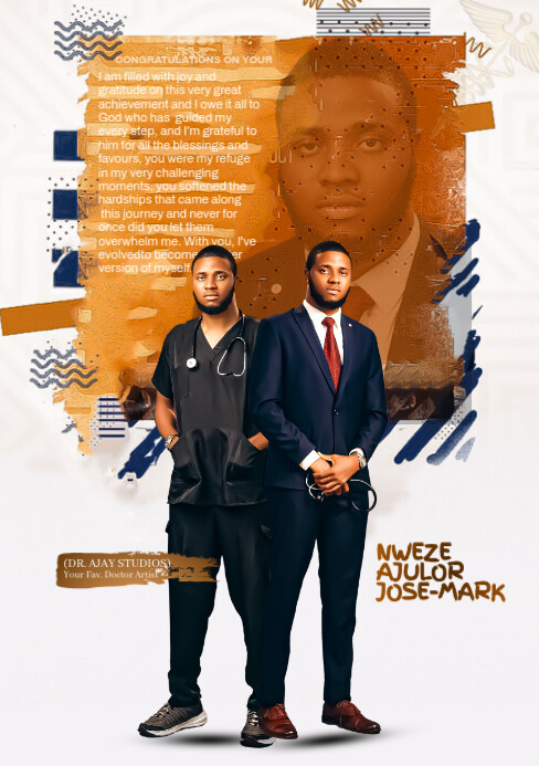 MEDICAL INDUCTION JOTTER FRONT AND BACK COVER Template | PosterMyWall