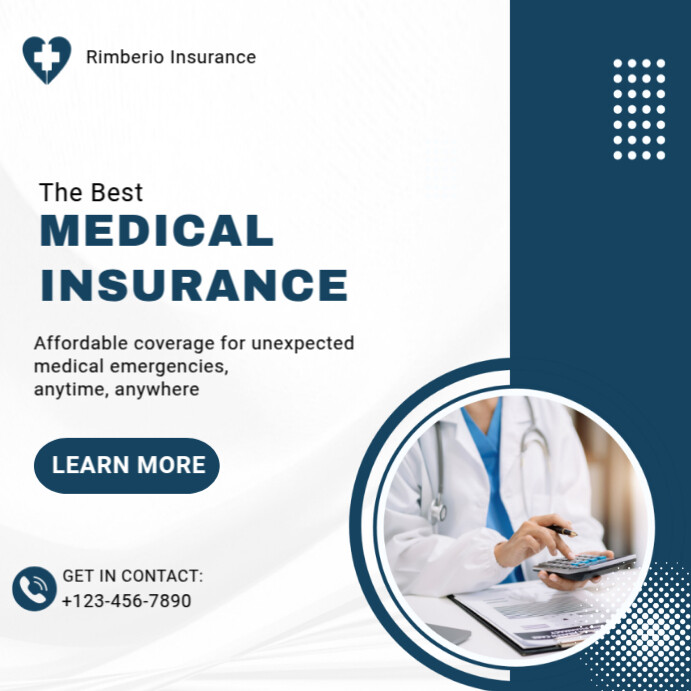 Plantilla de Medical Insurance Instagram Post | PosterMyWall