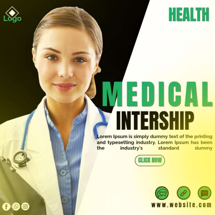 Modèle MEDICAL INTERSHIP BANNER | PosterMyWall