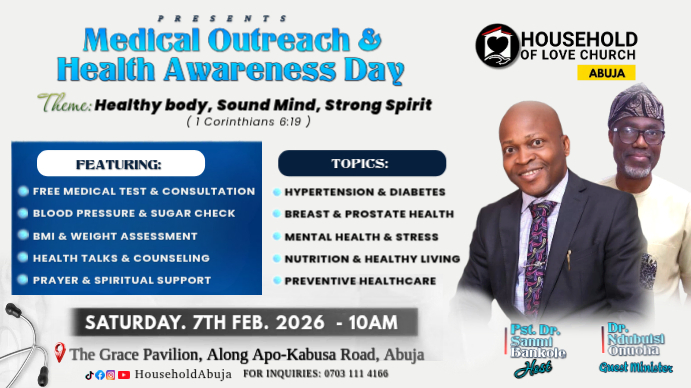 Medical Outreach & Health Awareness Digital Display Template | PosterMyWall