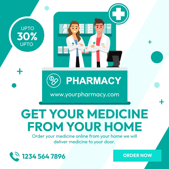 Medical Pharmacy Instagram Post Template | PosterMyWall