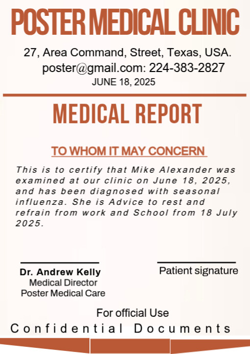 Copy of Medical report design template | PosterMyWall