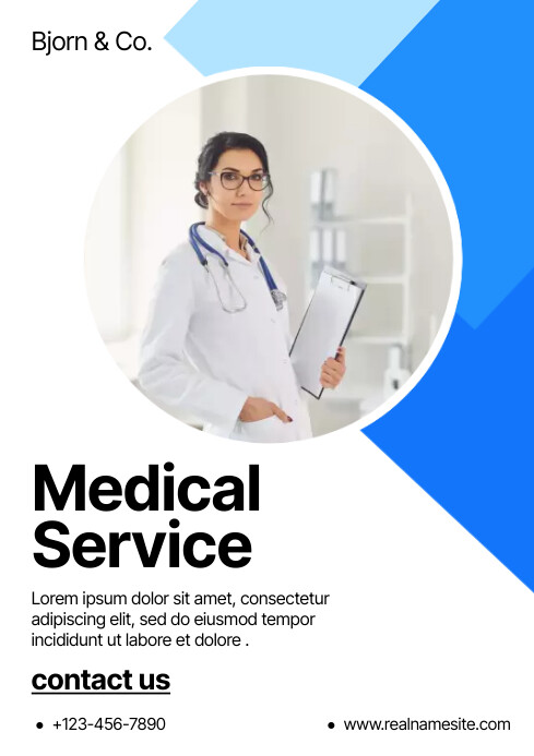 Medical Service A4 Template | PosterMyWall