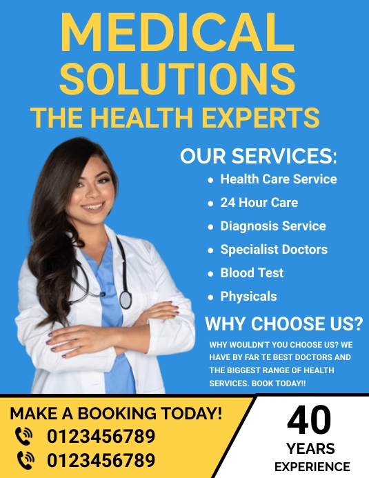 medical services flyer Template | PosterMyWall