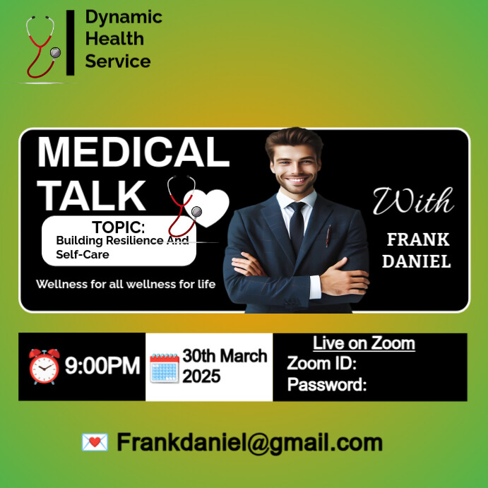 Plantilla de Medical talk and discussion design template | PosterMyWall