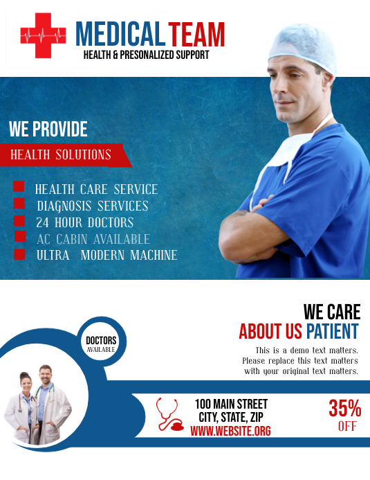 Medical Team Template | PosterMyWall
