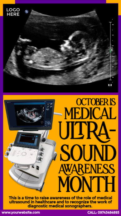 Copy of Medical Ultrasound Awareness Month Ad | PosterMyWall