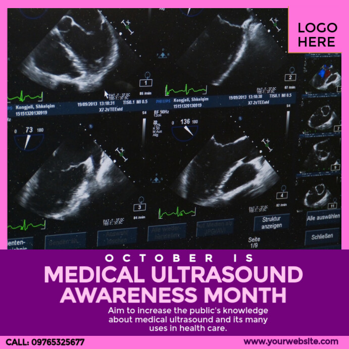 Copy of Medical Ultrasound Awareness Month | PosterMyWall