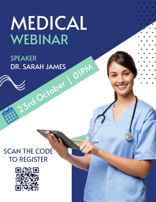 MEDICAL WEBINAR FLYER Template | PosterMyWall