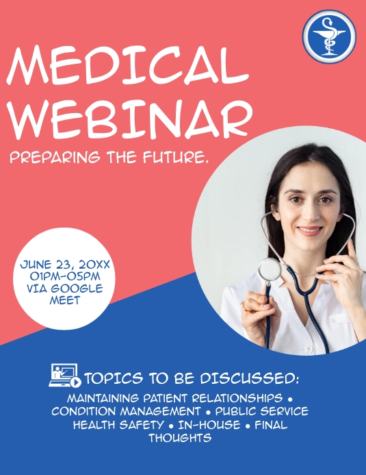 MEDICAL WEBINAR FLYER Template | PosterMyWall