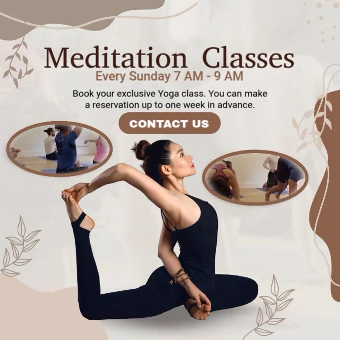 Meditation Class Template | PosterMyWall