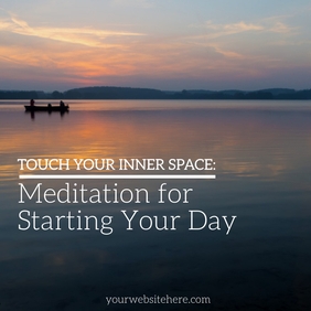 Guided Meditation Insta Post Template | PosterMyWall