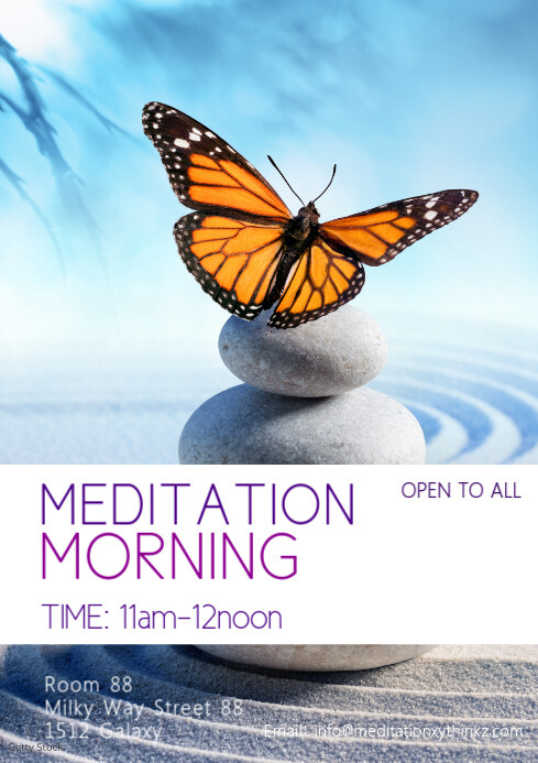 Meditation Morning Spiritual Healing Mindset Template | PosterMyWall