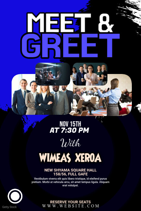 Meet & Greet Banner Template | PosterMyWall