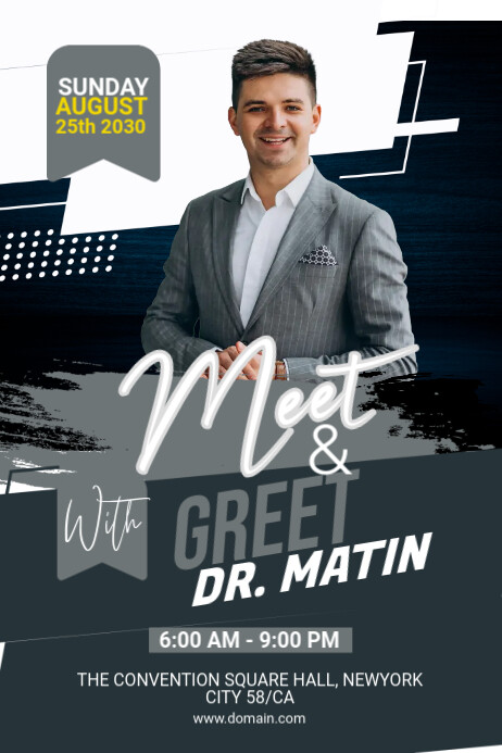 Meet & Greet Banner Template | PosterMyWall
