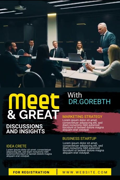 Meet & Greet Banner Poster Template | PosterMyWall