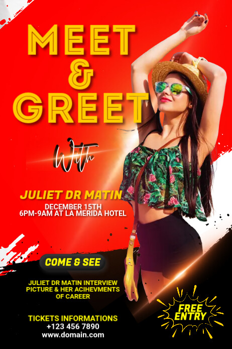 Meet & Greet Banner Template | PosterMyWall