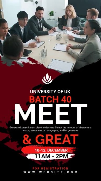 Meet & Greet Digital Display Template | PosterMyWall