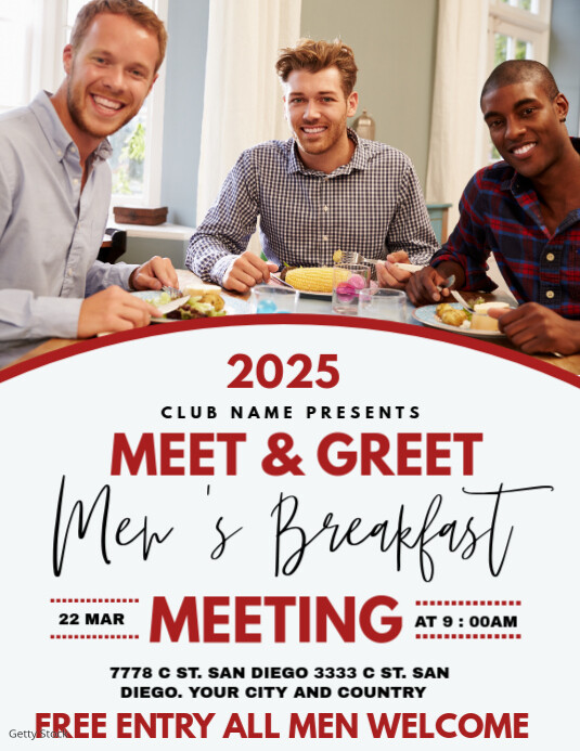 Copy of MEET & GREET EVENT BREAKFAST MEETING FLYER | PosterMyWall
