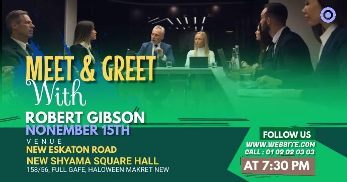 Meet & Greet Facebook Share Image Template | PosterMyWall