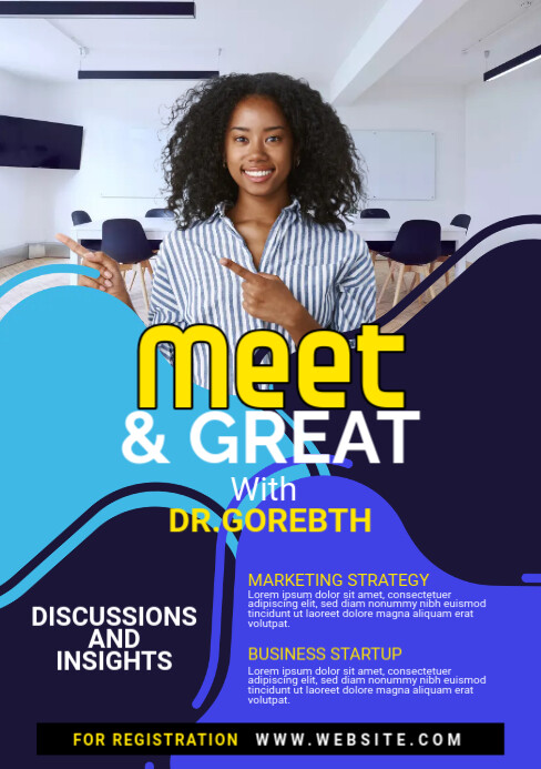 Plantilla de Conocer Y Saludar Flyer | PosterMyWall