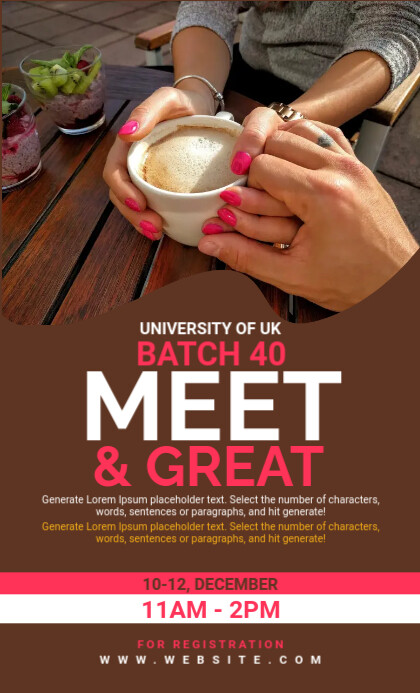 Plantilla de Conocer Y Saludar Flyer | PosterMyWall