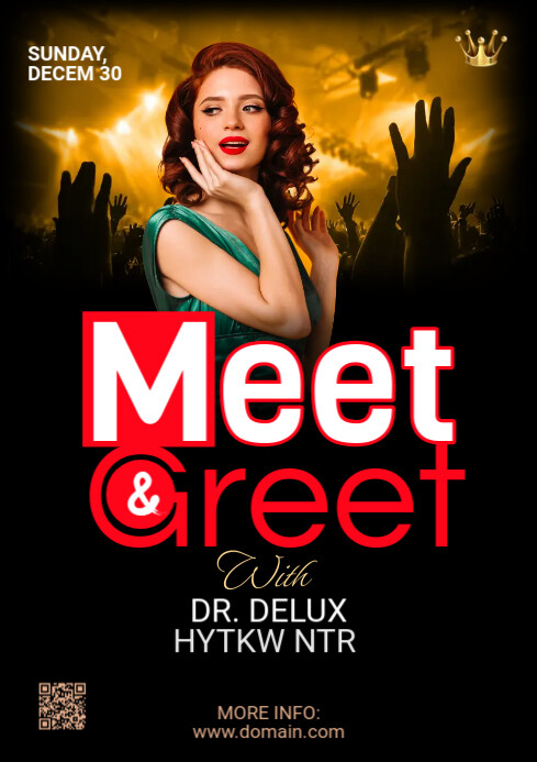 Meet & Greet Flyer Template | PosterMyWall