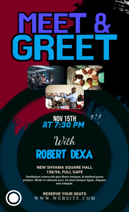 Meet & Greet Flyer Template | PosterMyWall