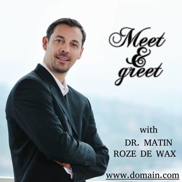 Meet & Greet Flyer Template | PosterMyWall